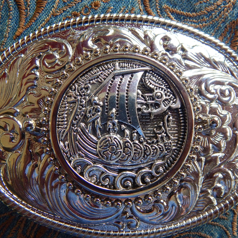 Viking Buckle Silver - Etsy UK