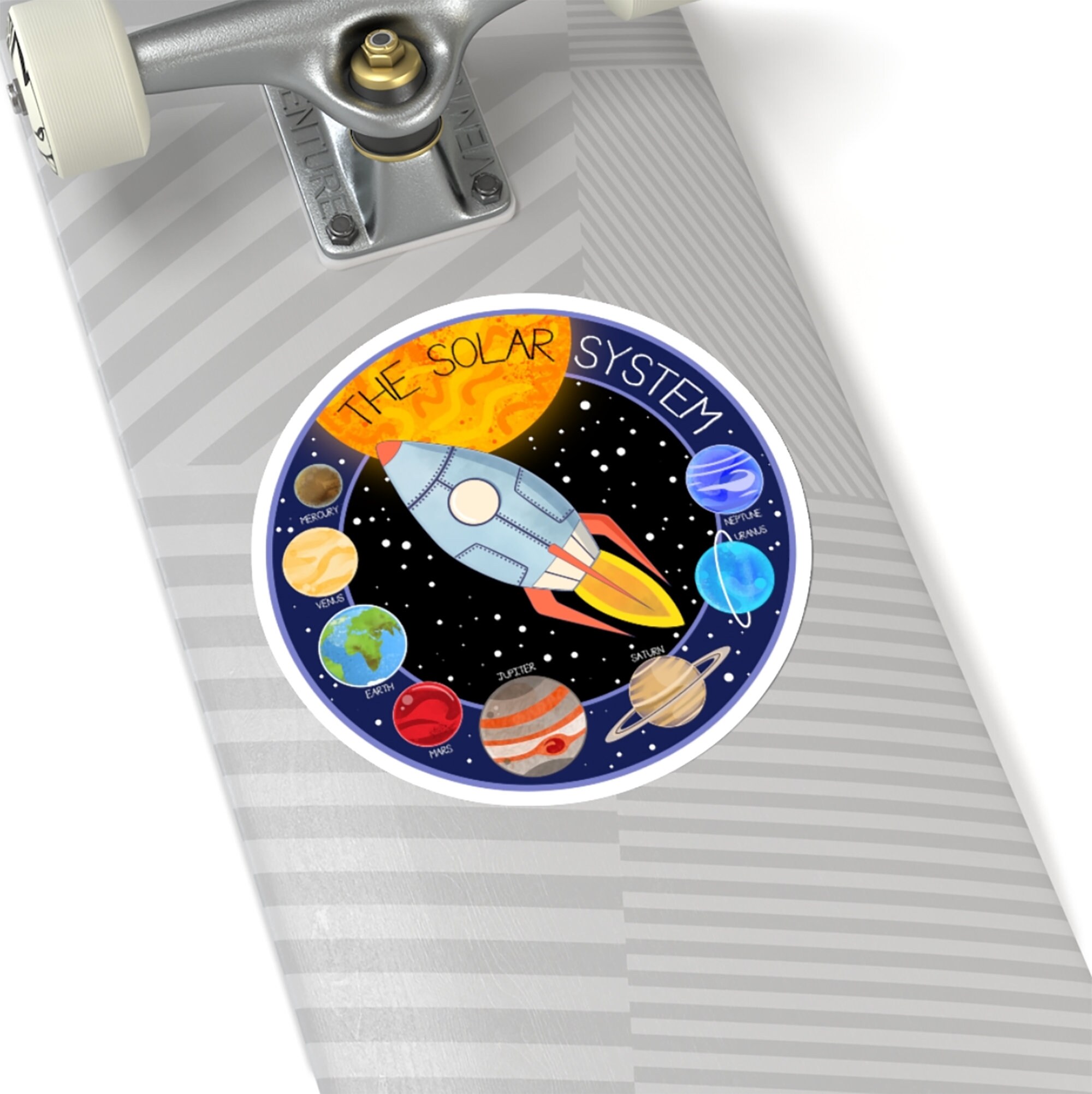 The Solar System Stickers Mission Patch Style Rocket Planets Sun for ...