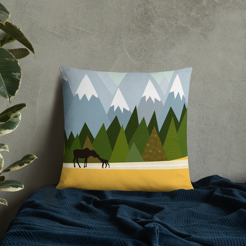 Moose Pillow - Etsy