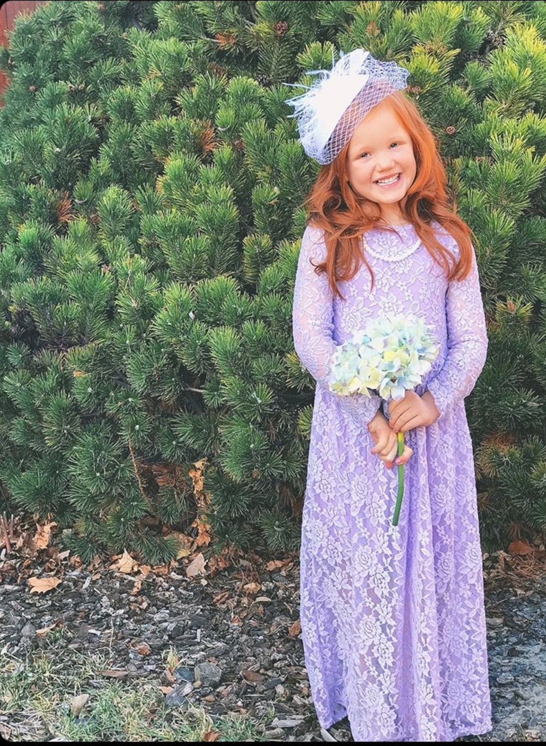 Girls Lilac Lace Maxi Dress, Girls Lace Dress, Lace Maxi Dress ...