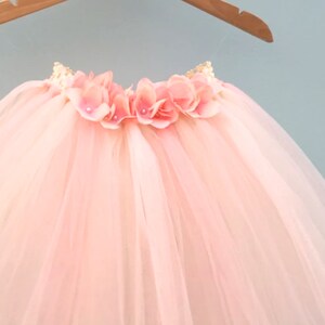 Flower Girl Tutu With Hydrangeas, Tulle Tutu for Birthday - Various ...