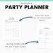 Printable Event Planner Party Planner Birthday Planner Event Checklist ...