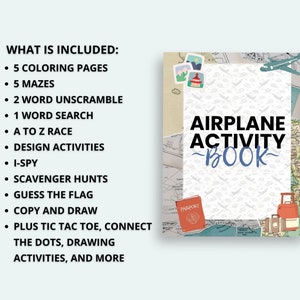 Airplane Activity Bundle Printable Airplane Kids Activities Plane ...