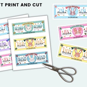 Easter Bunny Bucks Printable Bunny Bucks Easter Basket Filler Easter ...