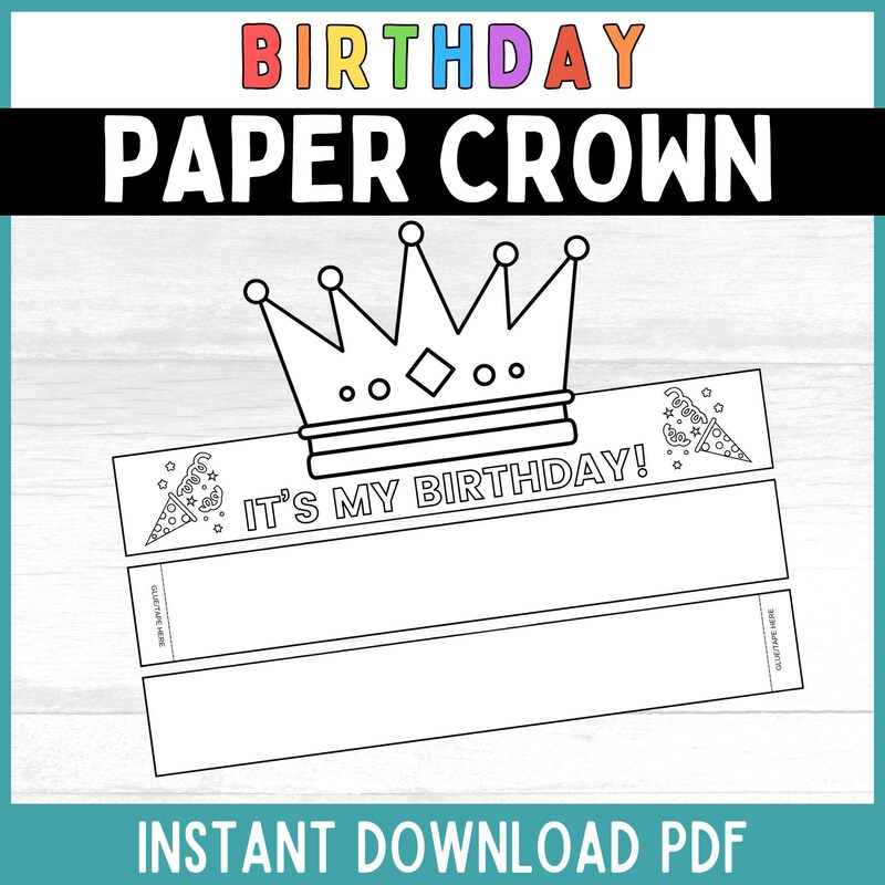 Printable Crown - Etsy