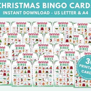 Christmas Bingo Game Printable Christmas Games Xmas Bingo Christmas ...