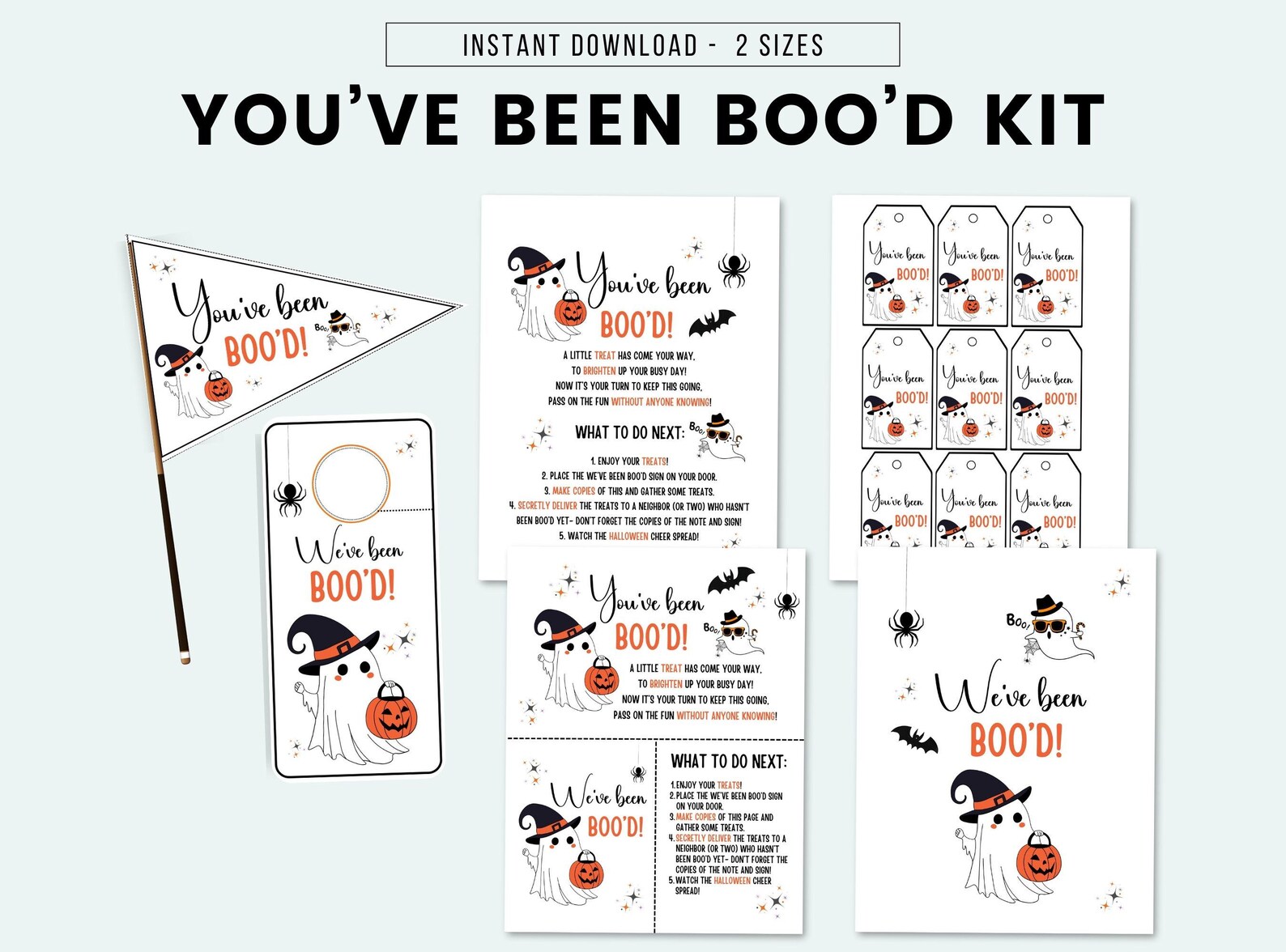 You've Been Boo'd Printable Halloween Kit You've Been Booed Printable ...