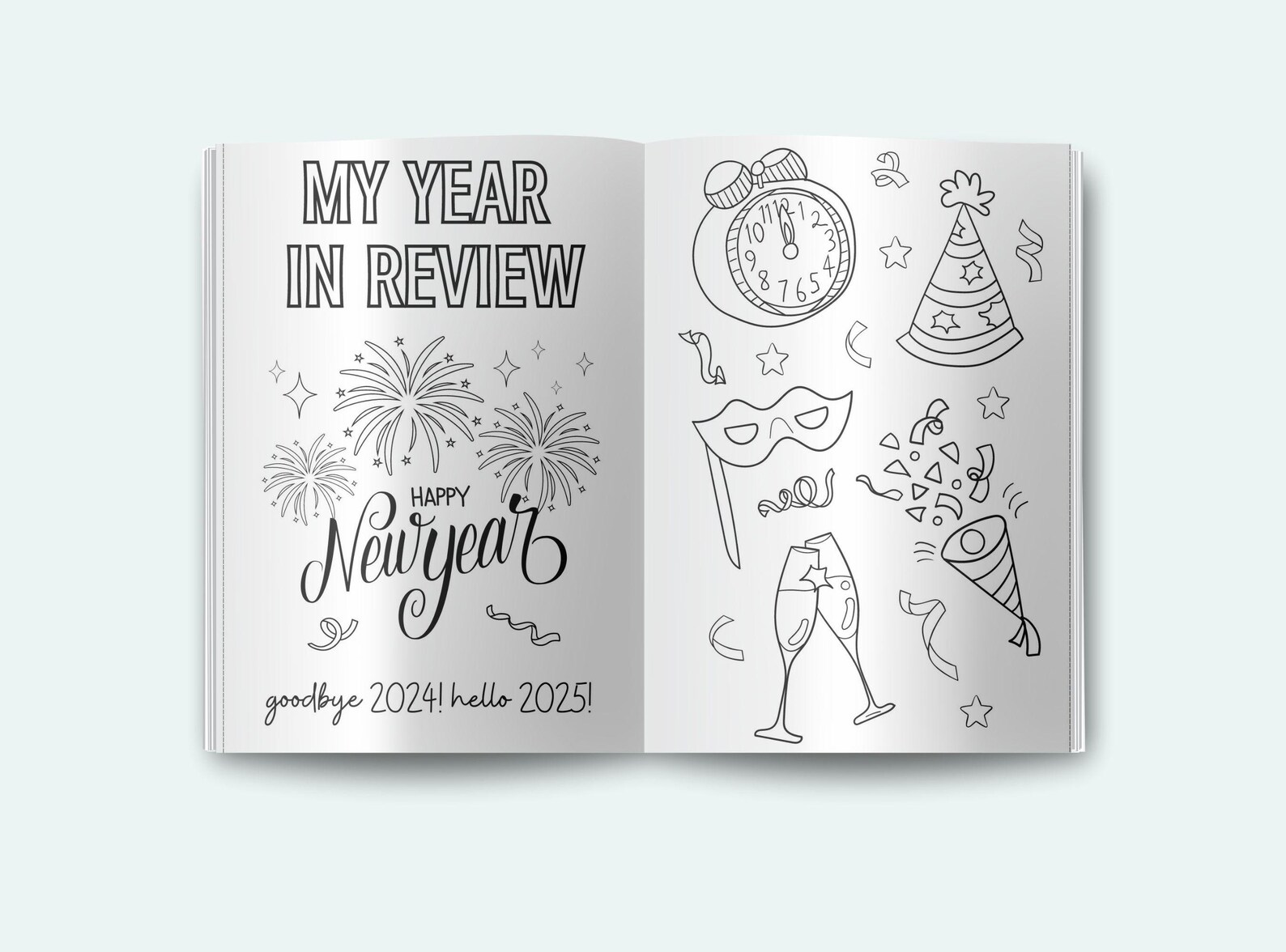 My Year in Review Activity Printable New Years Activities Kids Year in ...
