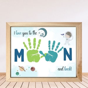 Father's Day Handprint Craft Bundle Printable Father's Day Handprint ...