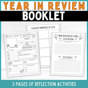 My Year in Review 2025 Printable New Years Activities Kids Year in ...