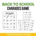 Back to School Charades Game Printable Icebreaker Game for Kids First ...