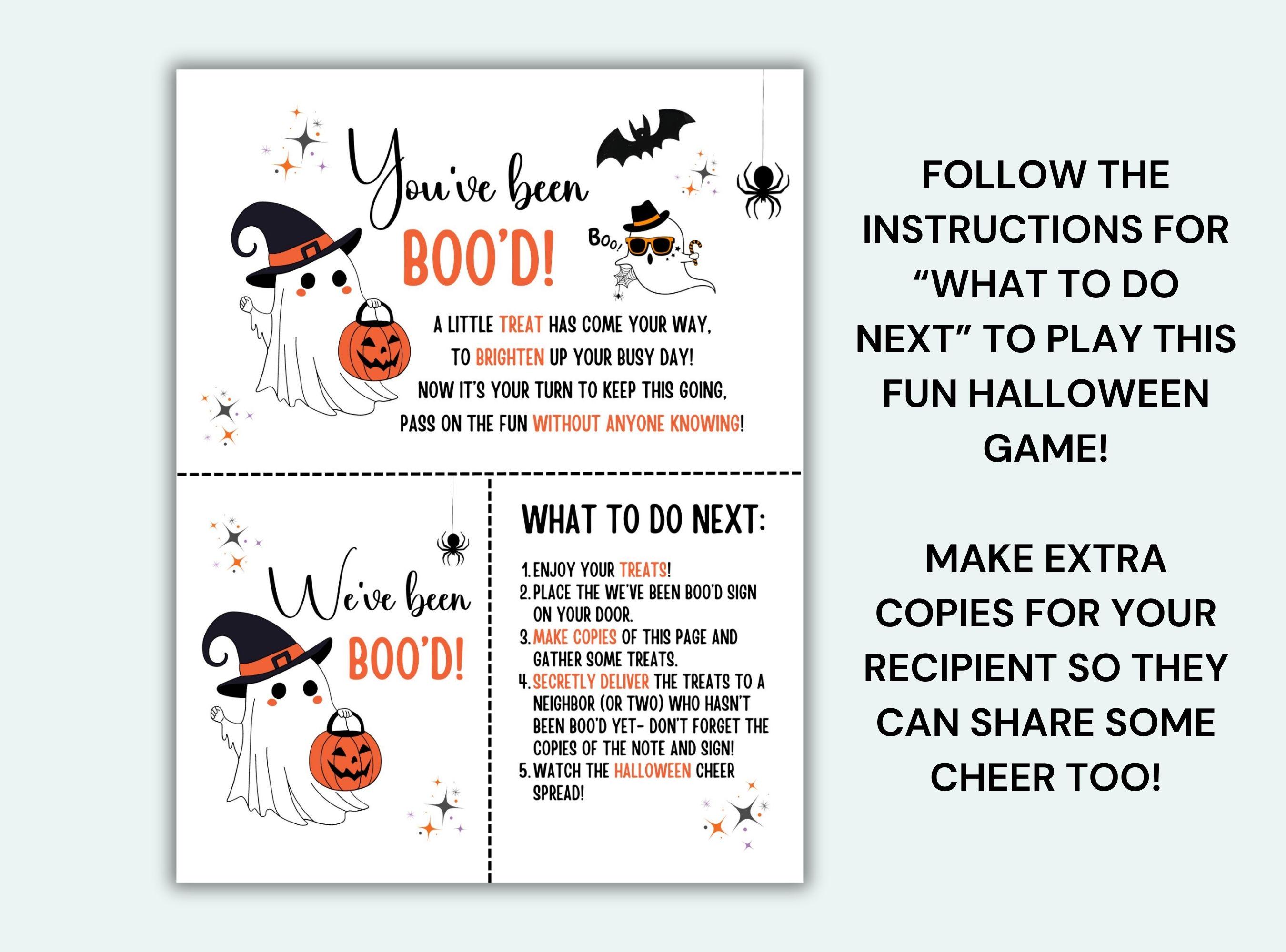 You've Been Boo'd Printable Halloween You've Been Booed Printable ...