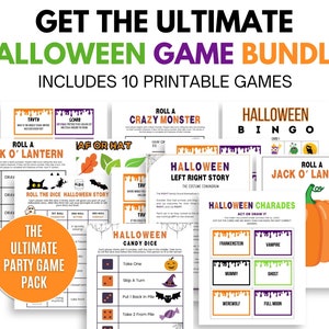 Halloween Charades Cards, Printable Halloween Games, Halloween ...