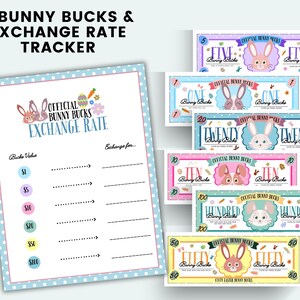Easter Bunny Bucks Printable Bunny Bucks Easter Basket Filler Easter ...