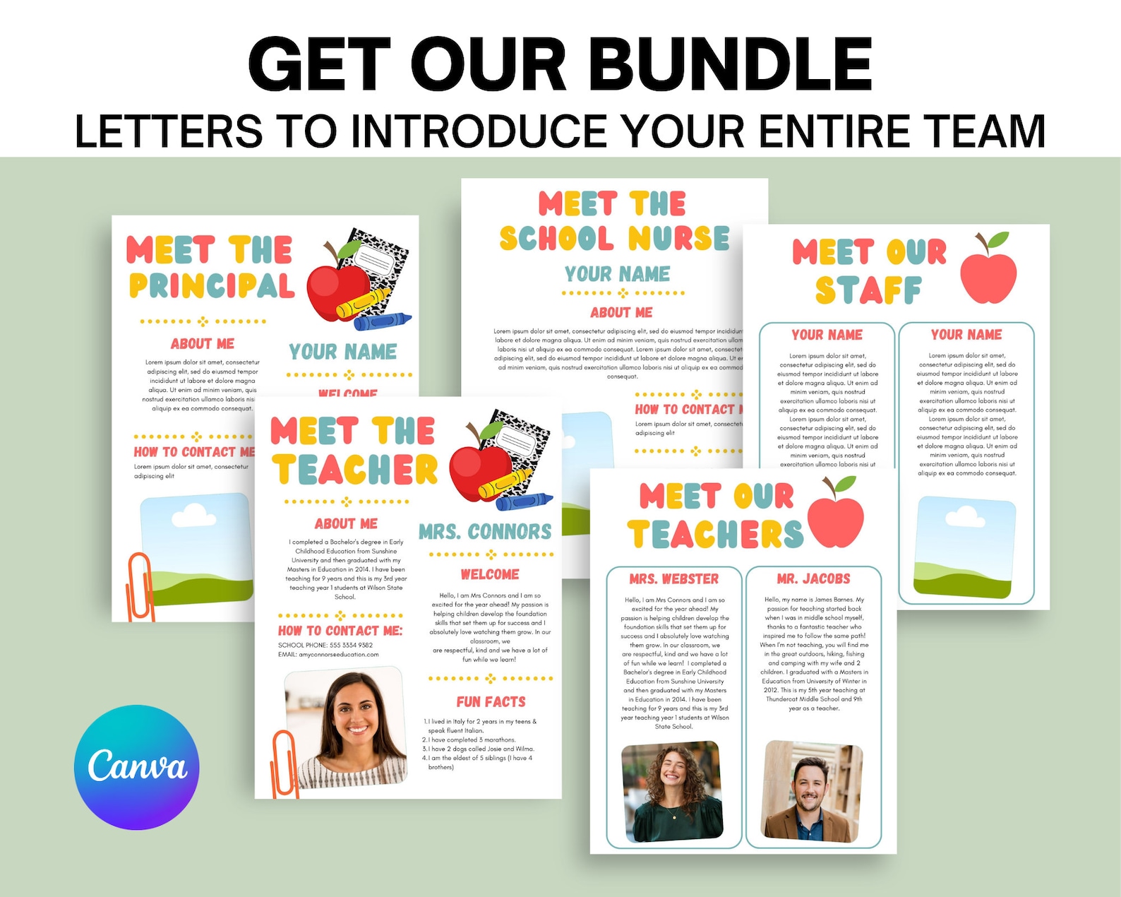 Editable Teacher Introduction Letter, Meet the Teacher Template, Meet ...
