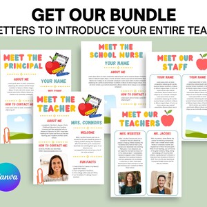 Editable Teacher Introduction Letter, Meet the Teacher Template, Meet ...