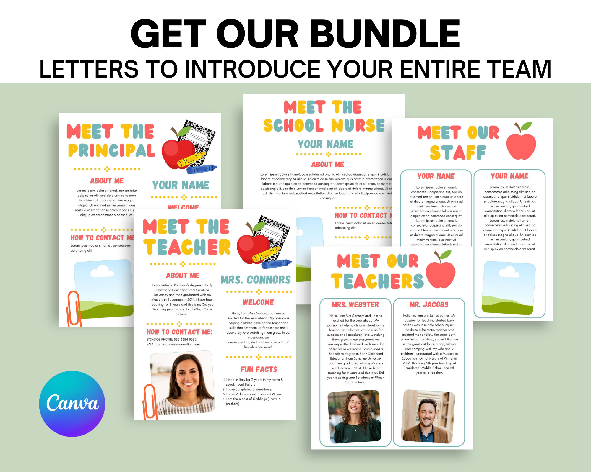Editable Teacher Introduction Letter, Meet the Teacher Template, Meet ...