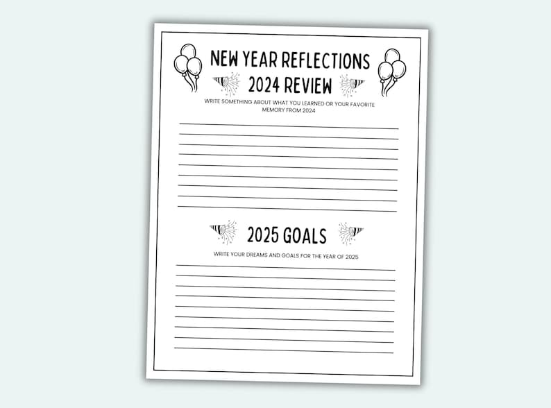 My Year in Review 2025 Printable New Years Activities Kids Year in ...