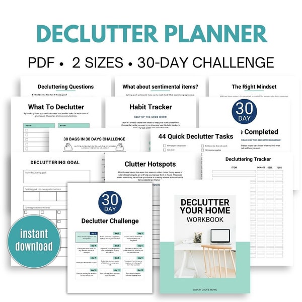 Declutter Planner - Etsy