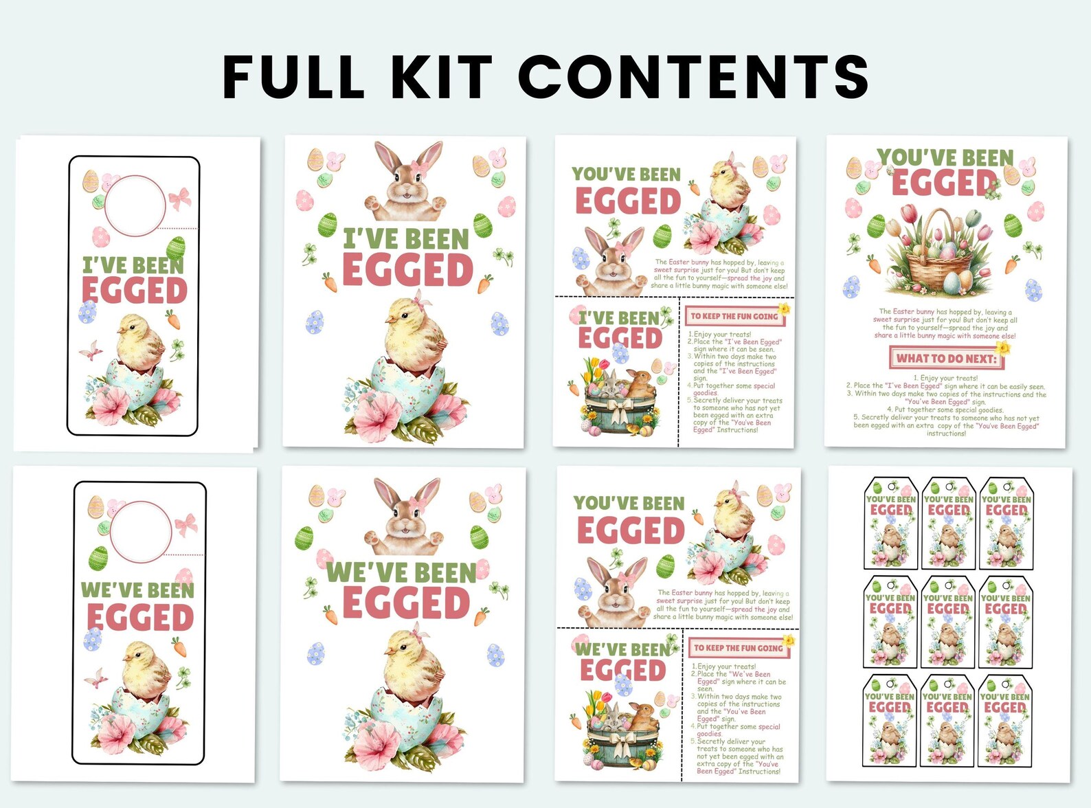 You've Been Egged Easter Game Printable Easter Game I've Been Egged ...