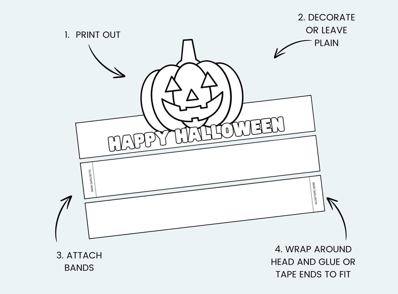 Halloween Craft Bundle Printable Halloween Activity Sheets Printable ...