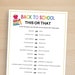 Back to School This or That Game First Day of School Activity Printable ...