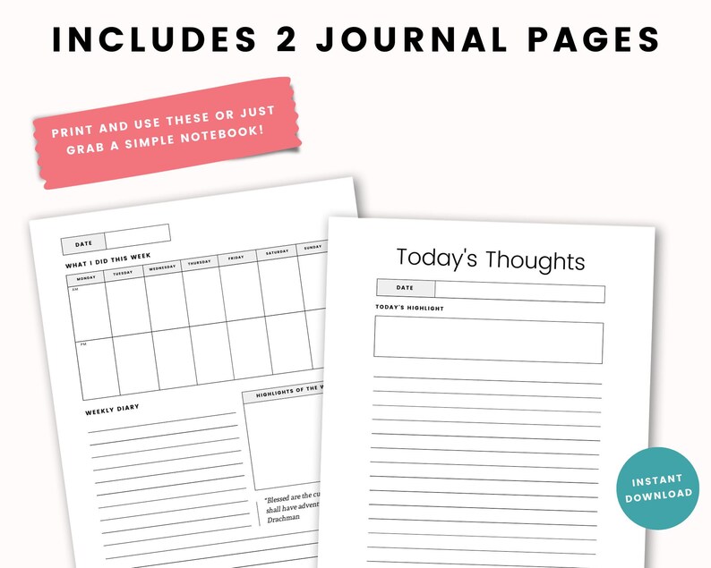 365 Journal Prompts for Beginners Printable Daily Journal Prompts ...