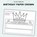 It's My Birthday Paper Crown Printable Birthday Crowns Birthday ...