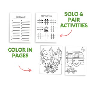 Camping Activity Bundle Printable Camping Kids Activities Camping ...