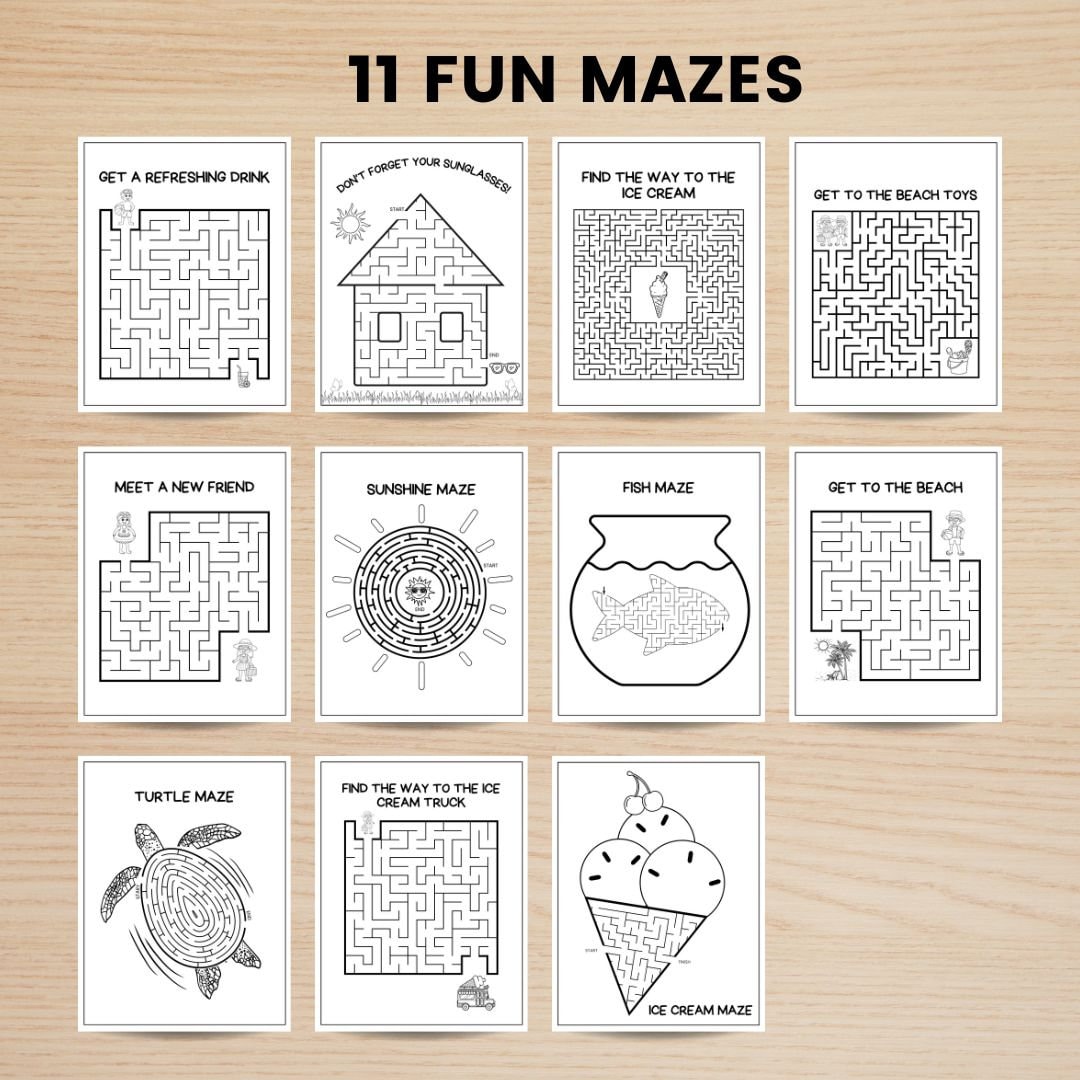 Summer Activity Bundle Printable Summer Kids Activities Summer ...