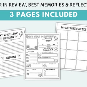 My Year in Review 2025 Printable New Years Activities Kids Year in ...