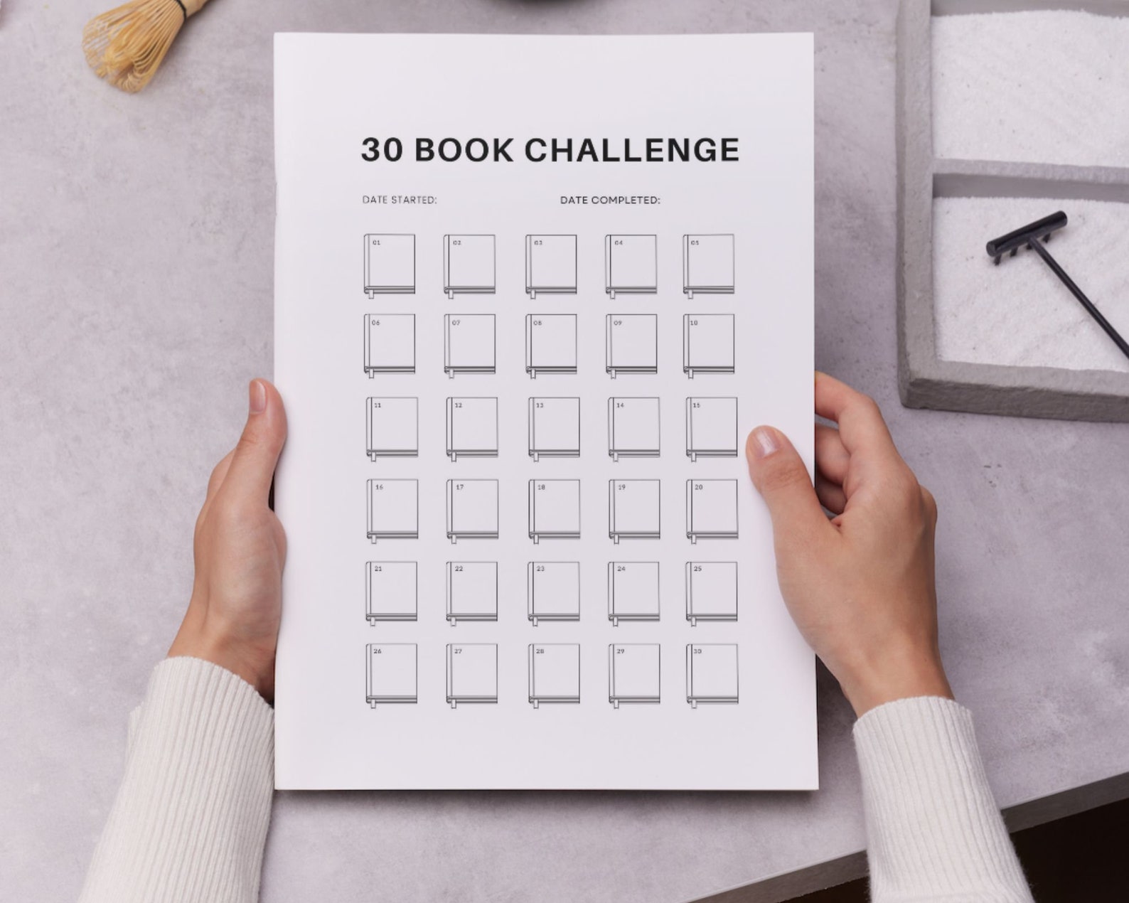 30 Book Reading Challenge Printable Book Tracker, Book Reading Log ...