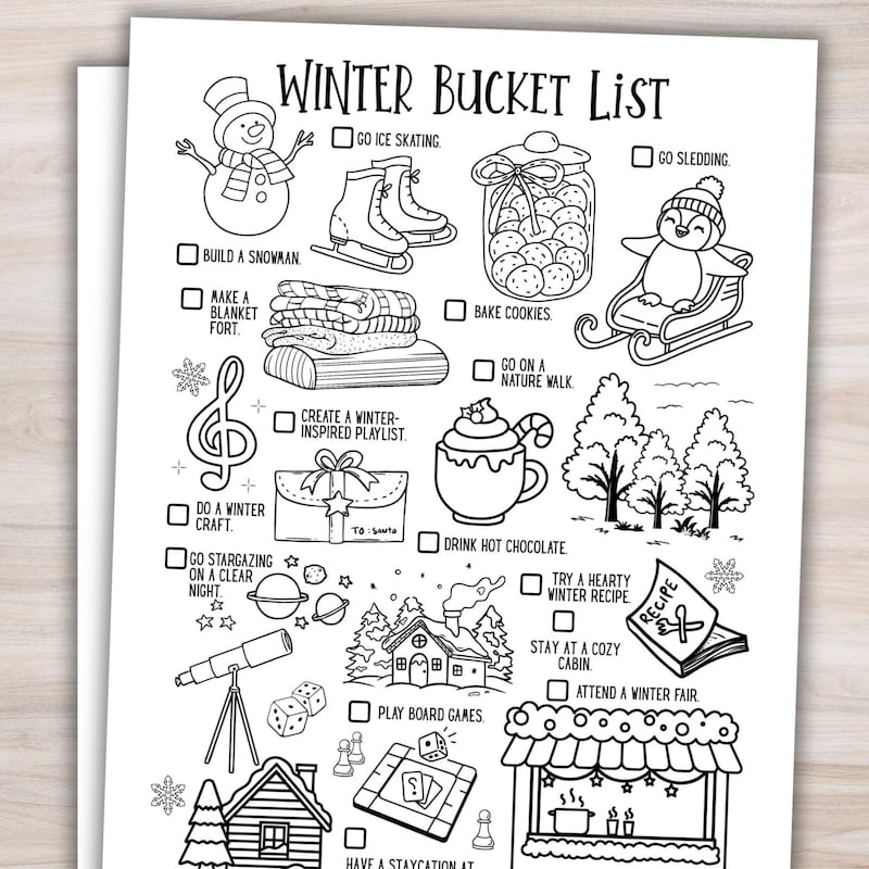 Fun Bucket List Stickers - Etsy