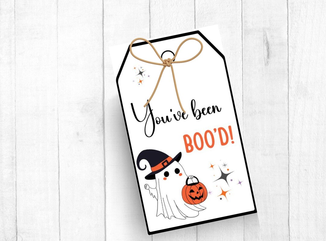 You've Been Boo'd Tag Printable Halloween You've Been Booed Tag ...