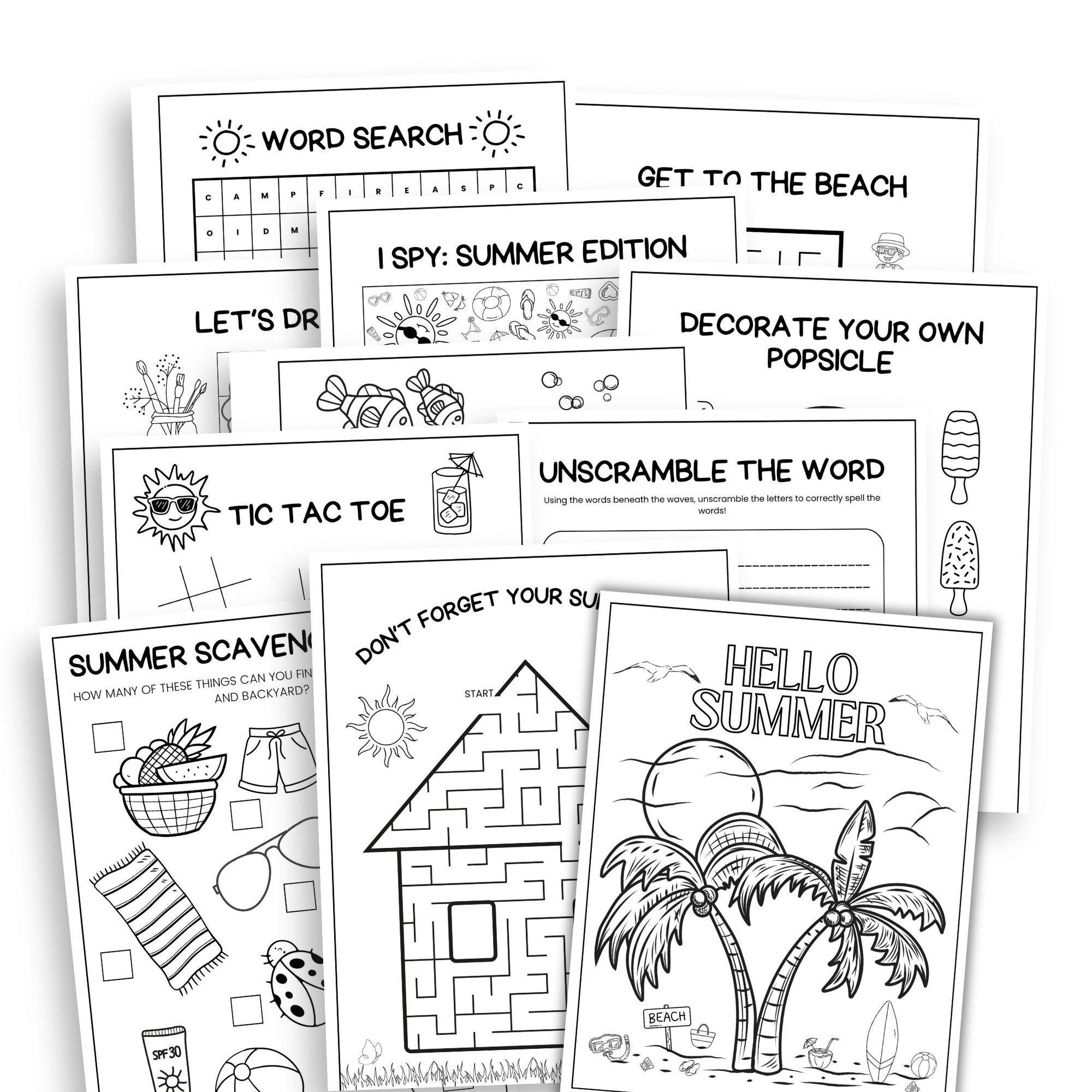 Seasonal Activity Bundle Printable Seasonal Activities Printable 4 ...