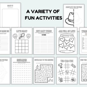 Fathers Day Activity Bundle Printable Fathers Day Activity Fathers Day ...