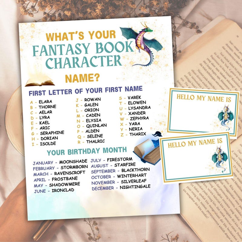Book Name - Etsy