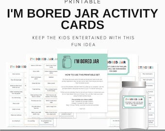 Bored Jar Activity Cards for Kids - Etsy