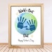 Father's Day Handprint Art Printable World's Best Dad Handprint Craft ...