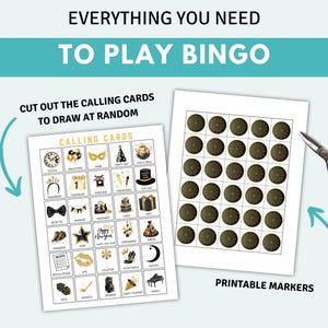 New Years Bingo Game Printable New Years Games NYE Bingo New Year's Eve ...