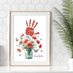 Mother's Day Handprint Craft Bundle Printable Mother's Day Handprint ...