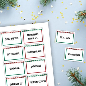 Christmas Charades Cards, Printable Christmas Games, Christmas ...