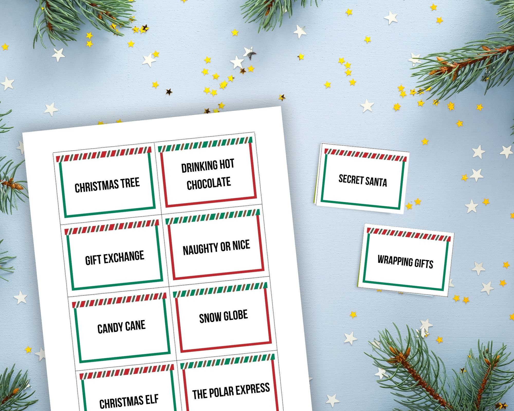 Christmas Charades Cards, Printable Christmas Games, Christmas ...