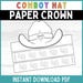 Pirate Paper Crown Printable Pirate Hat Paper Crown Pirate Hat Headband ...