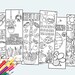 Four Seasons Bookmarks Printable Coloring Bookmarks for Kids Printable ...