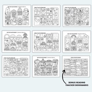 Four Seasons Bookmarks Printable Coloring Bookmarks for Kids Printable ...