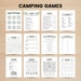 Camping Games Bundle Printable Camping Games Kids Adults Camping ...