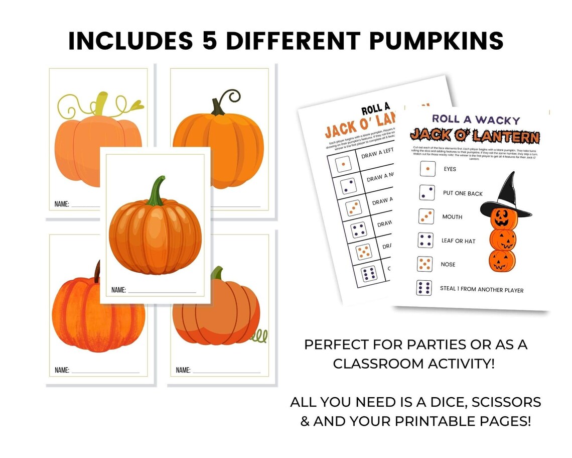 Printable Halloween Game Bundle, Halloween Party Games for Kids, Fun ...