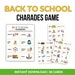 Back to School Charades Game Printable Icebreaker Game for Kids First ...