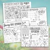 Spring Activity Placemat Printable Spring Coloring Placemats Spring ...